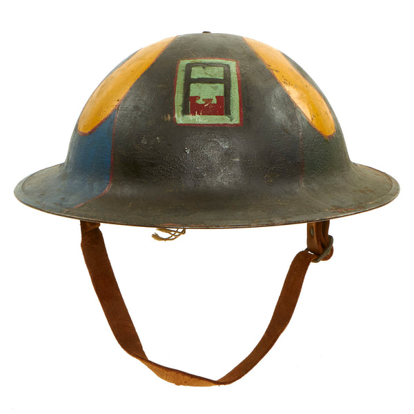Original U.S. WWI M1917 Helmet of the 3rd Infantry Division with ...