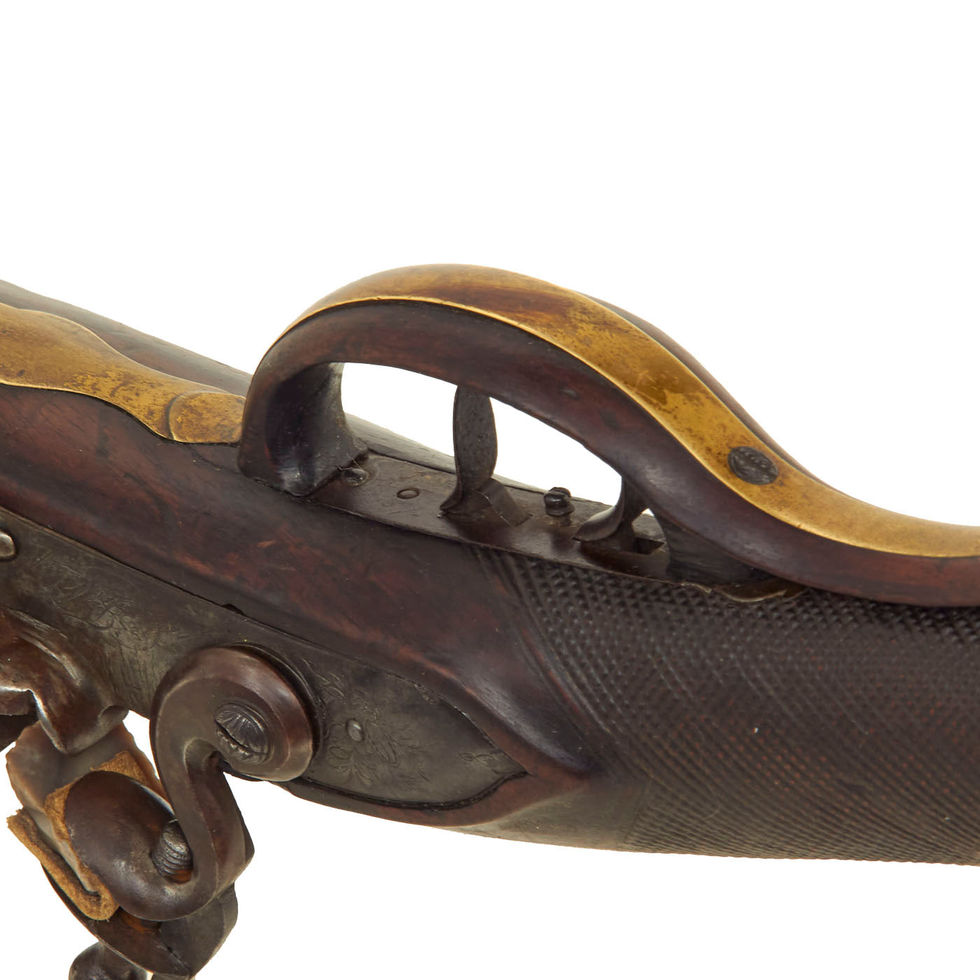 Original Prussian Brass Mounted Flintlock Full Stocked Jäger Rifle wit ...