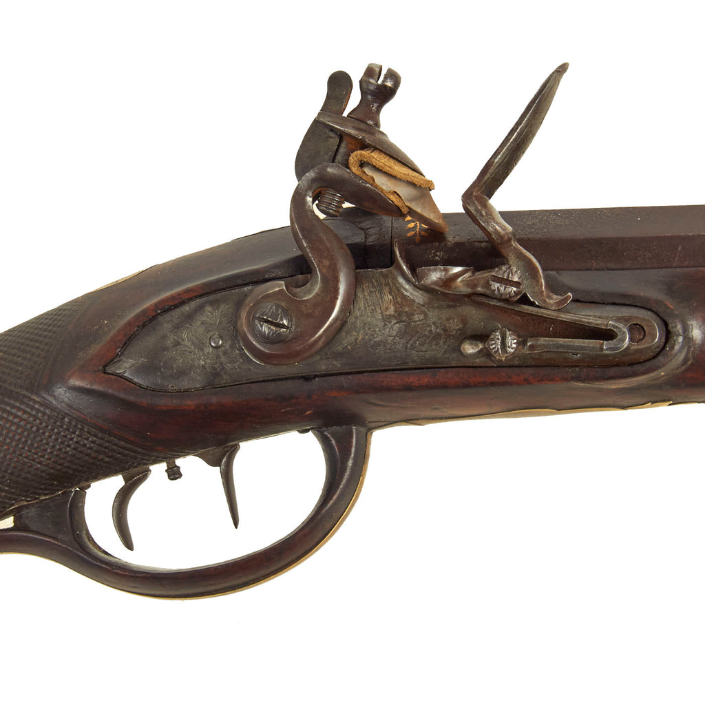Original Prussian Brass Mounted Flintlock Full Stocked Jäger Rifle wit ...