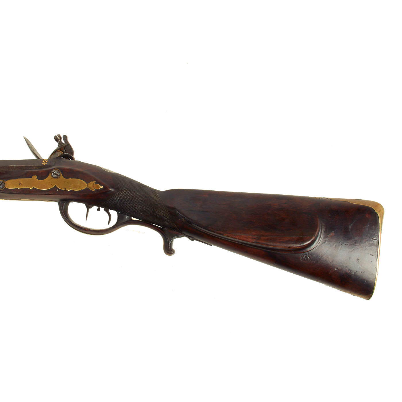 Original Prussian Brass Mounted Flintlock Full Stocked Jäger Rifle wit ...