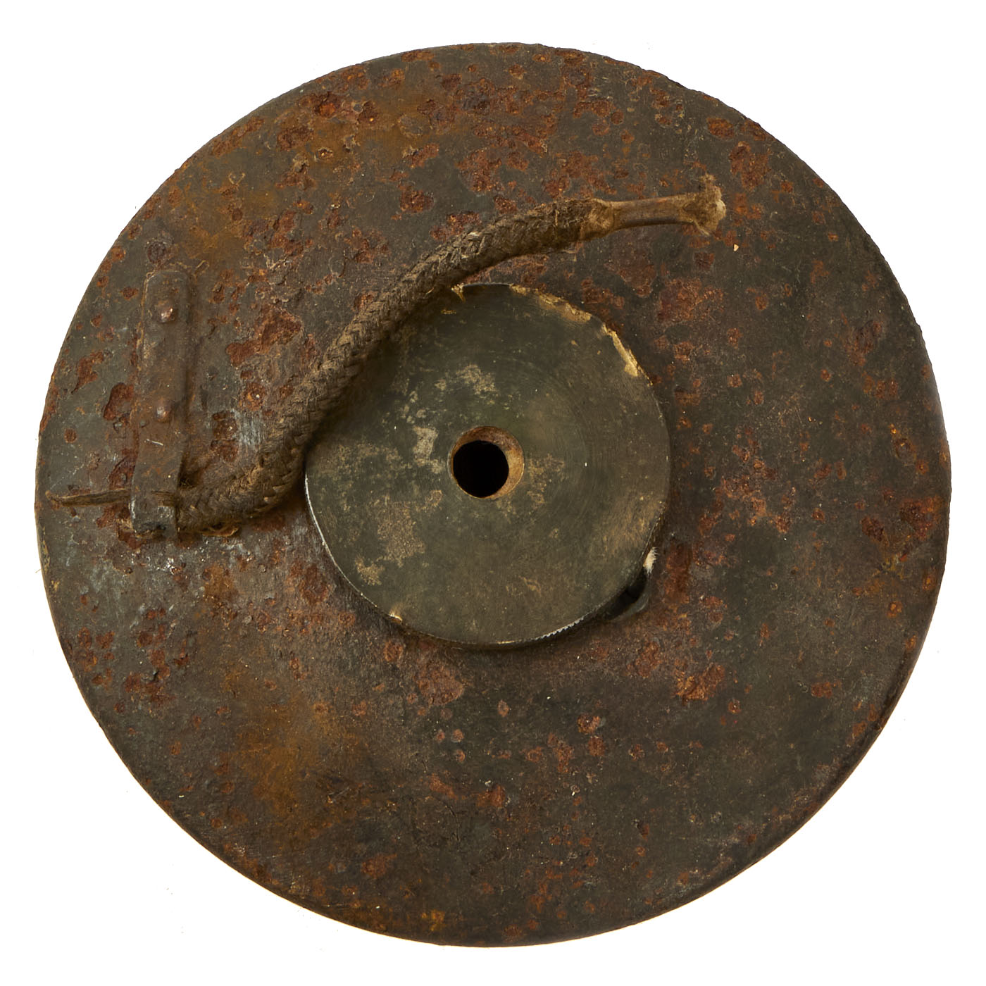 Original Italian WWI Inert Lenticolare M14 Discus Hand Grenade with Br ...