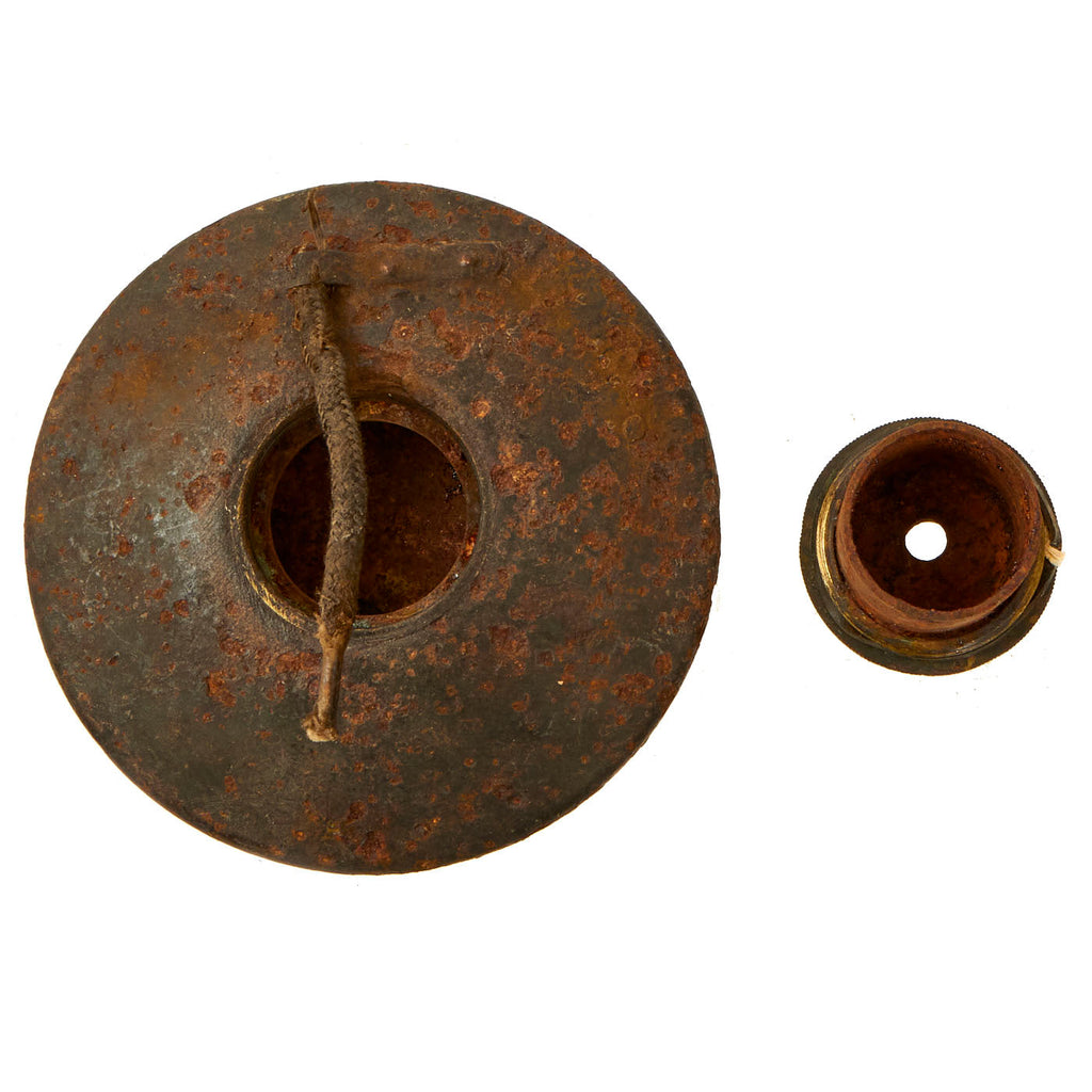 Original Italian WWI Inert Lenticolare M14 Discus Hand Grenade with Br ...