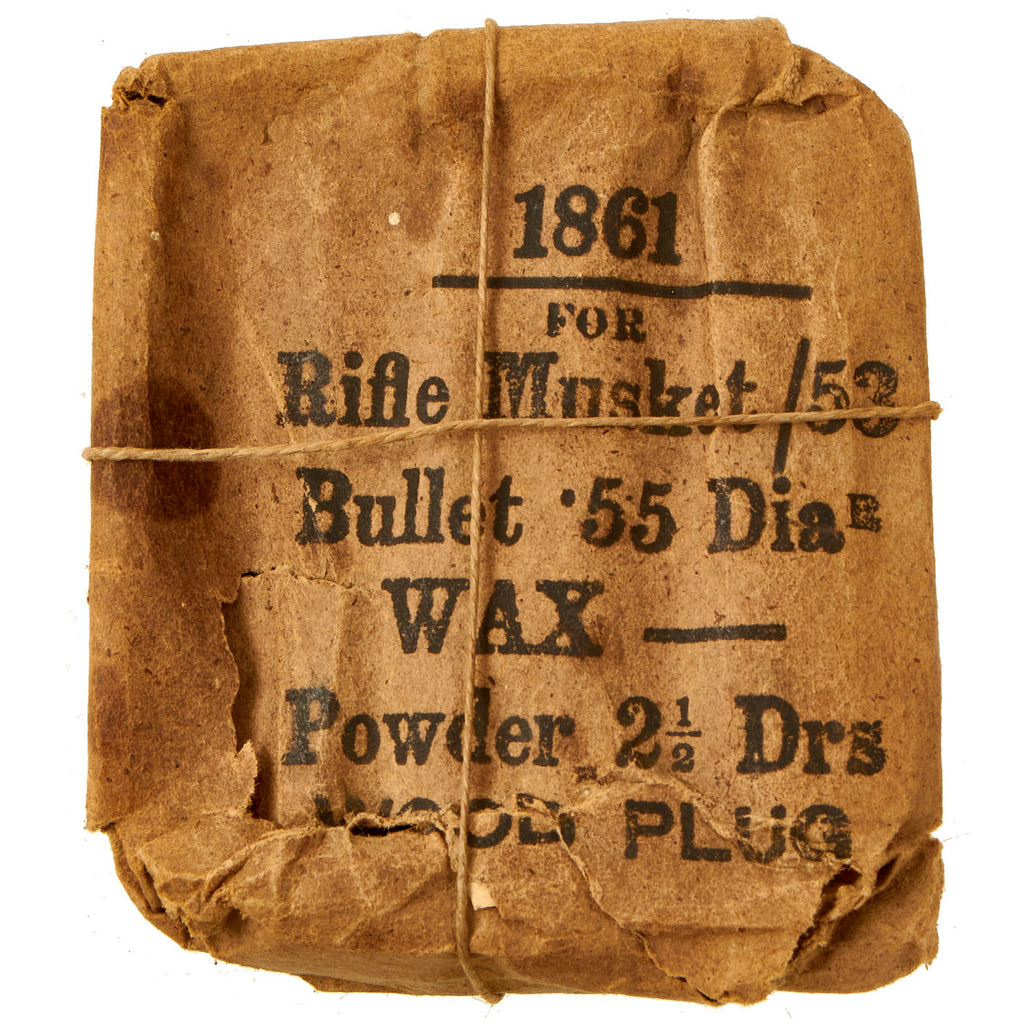 Original U.S. Civil War Era Musket Paper Cartridge Set With Inert Prim ...