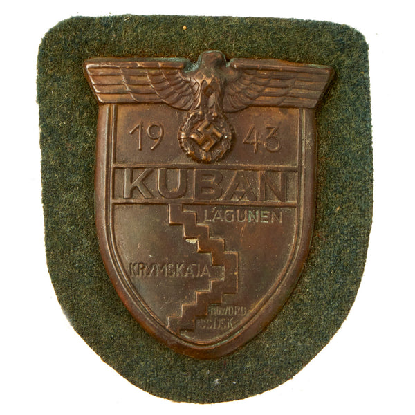 Original German WWII Unissued Heer Kuban Bridgehead Shield Decoration ...