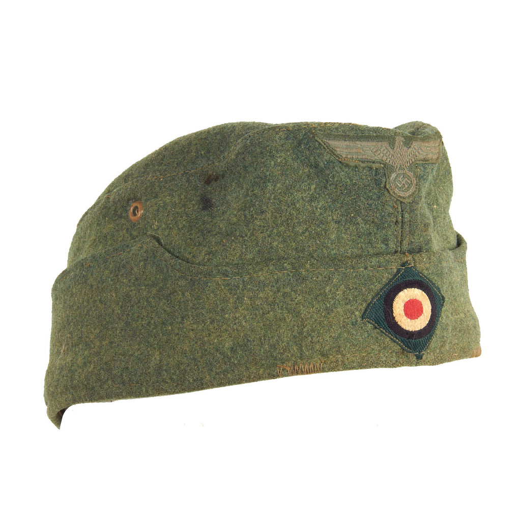 Original German WWII Heer Army 56cm EM-NCO Schiffchen M38 Overseas Cap ...