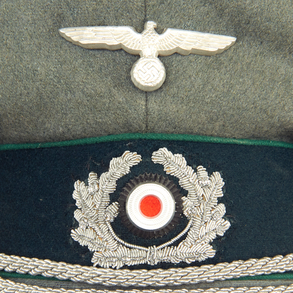 Original German WWII Army Heer Jäger Officer Schirmmütze Visor Cap by ...