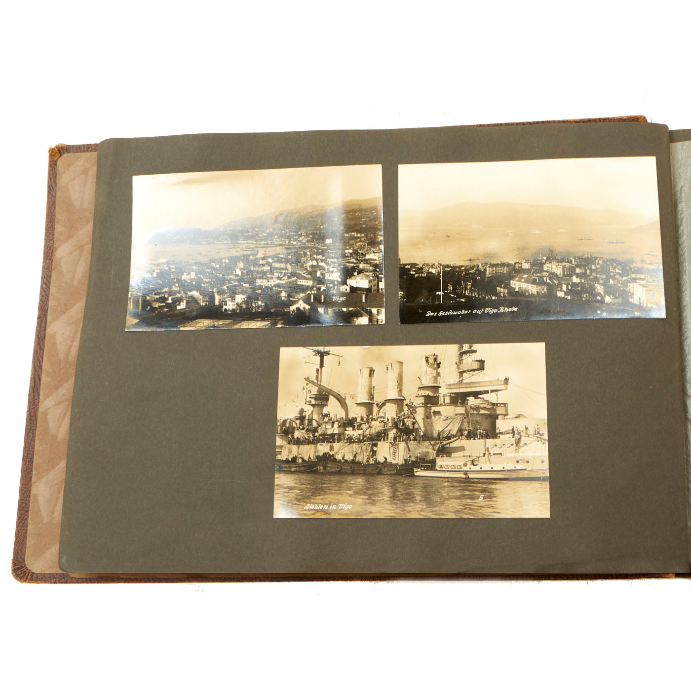 Original German Pre-WWII SMS Hannover Battleship Mediterranean Cruise ...