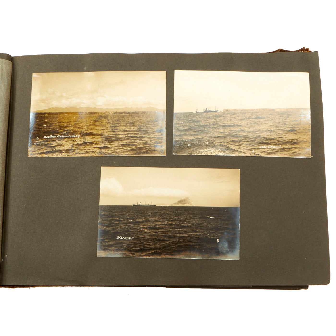 Original German Pre-WWII SMS Hannover Battleship Mediterranean Cruise ...