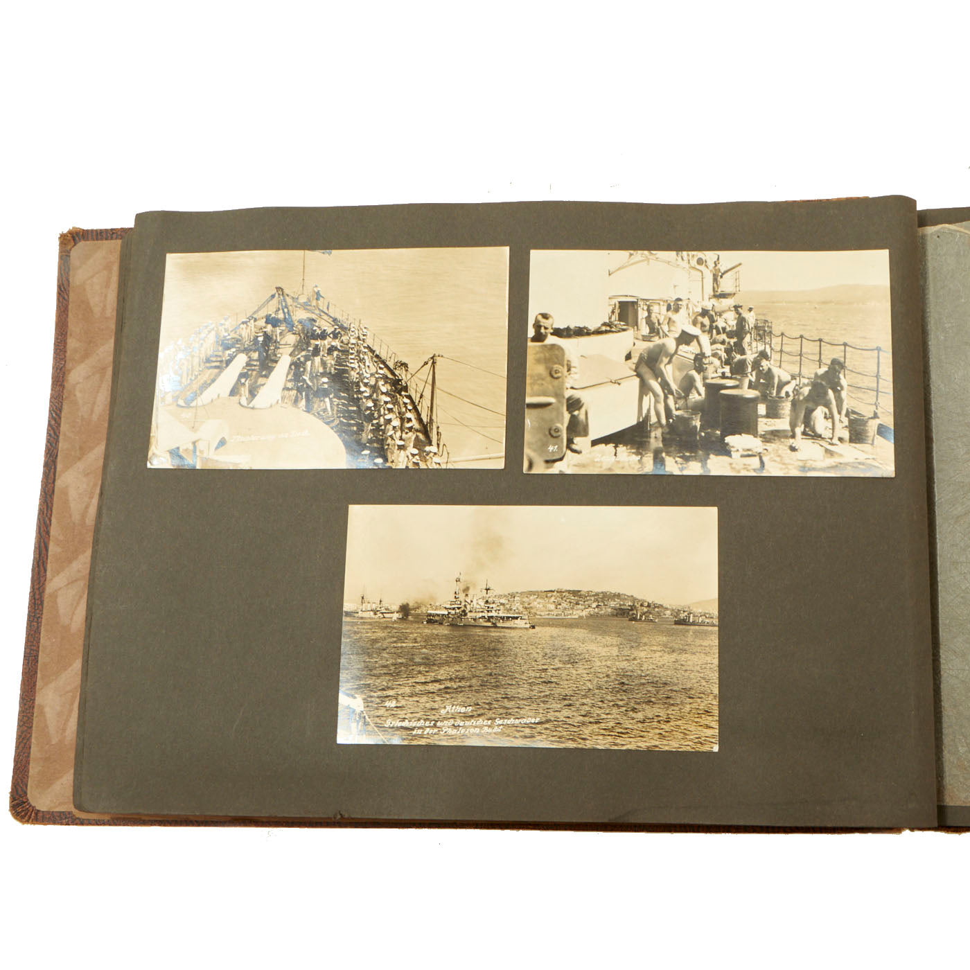 Original German Pre-WWII SMS Hannover Battleship Mediterranean Cruise ...