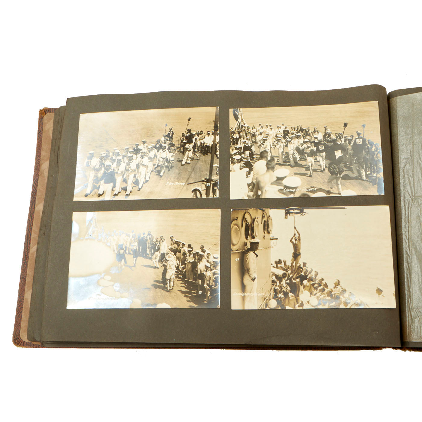 Original German Pre-WWII SMS Hannover Battleship Mediterranean Cruise ...