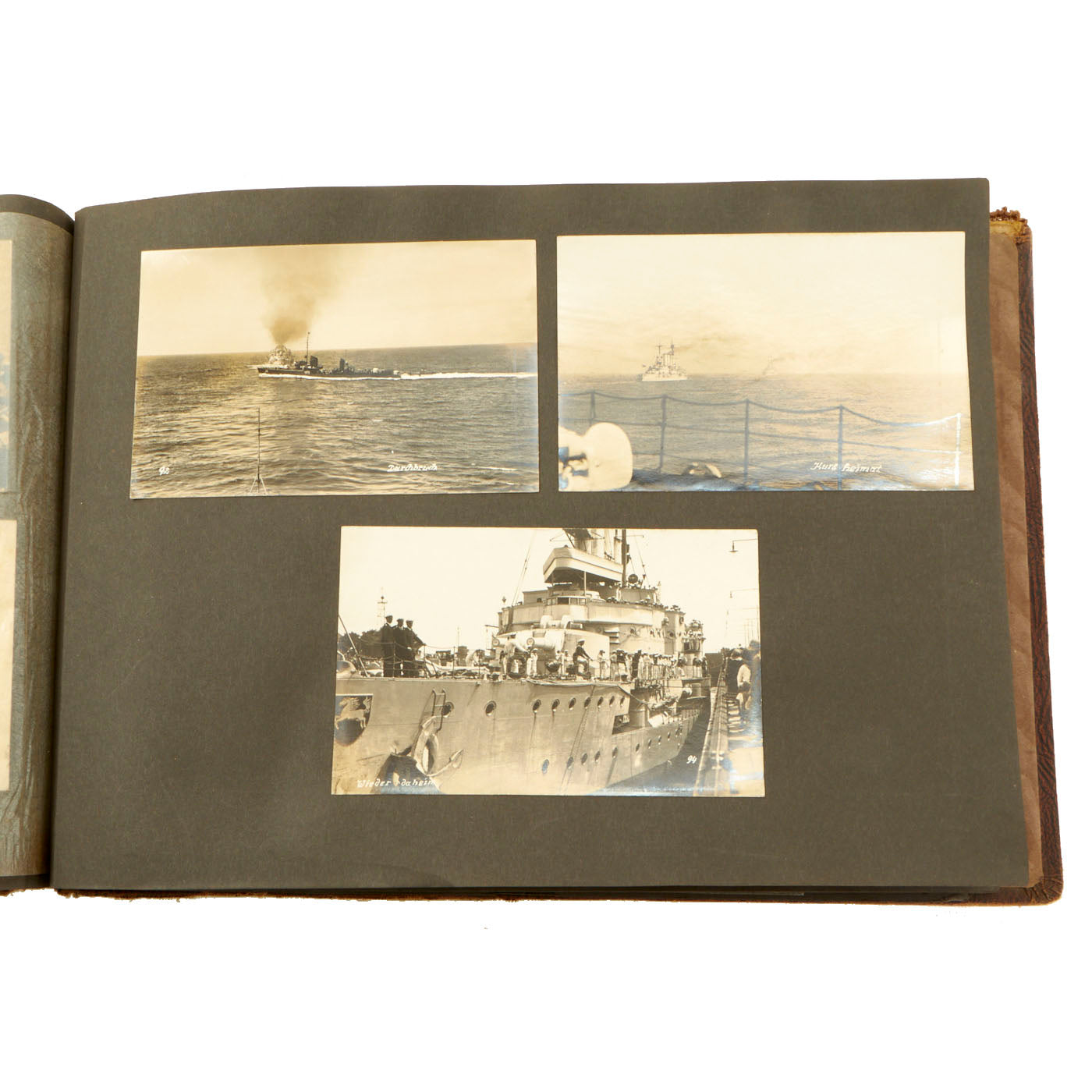 Original German Pre-WWII SMS Hannover Battleship Mediterranean Cruise ...