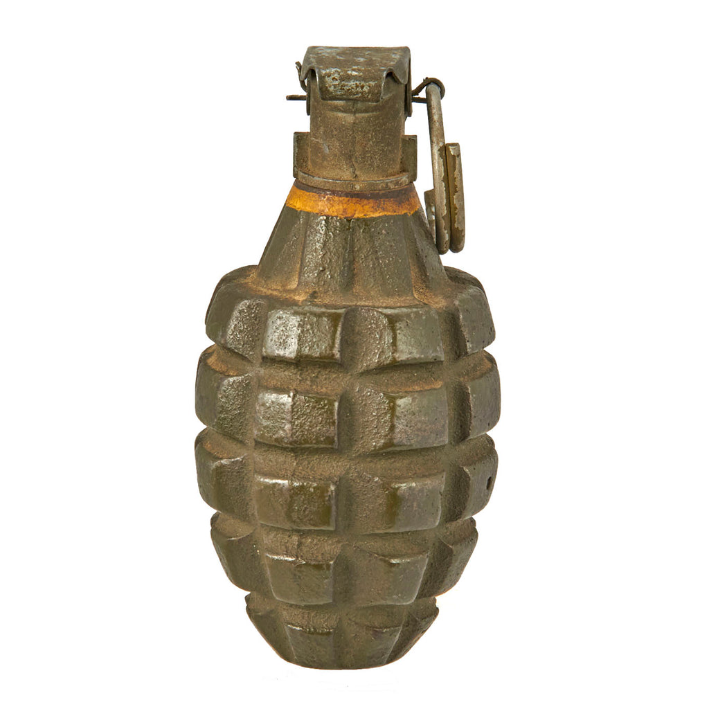 Original U.S. WWII Inert MkII Pineapple Grenade with Yellow Ring & M10 ...