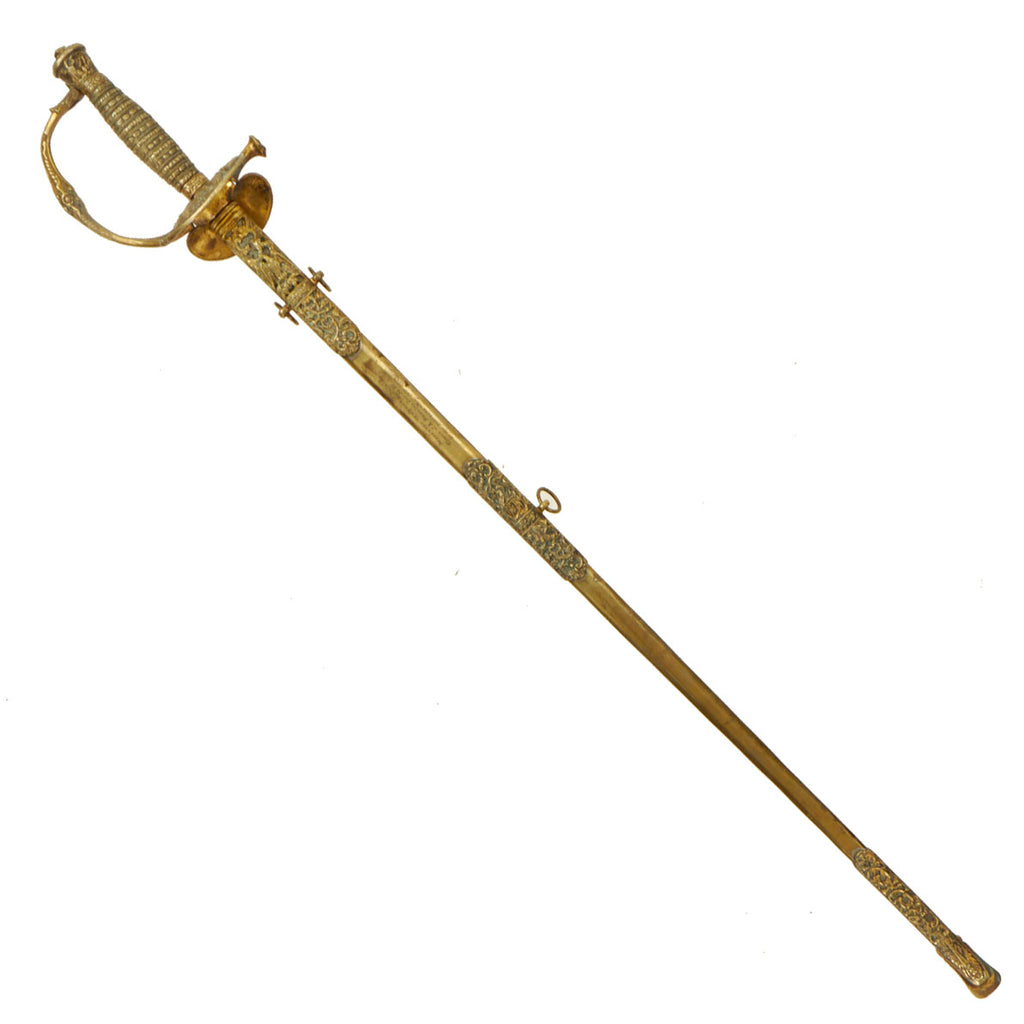 Original U.S. Exquisite G.A.R. Presentation M1860 Army Staff and Field ...