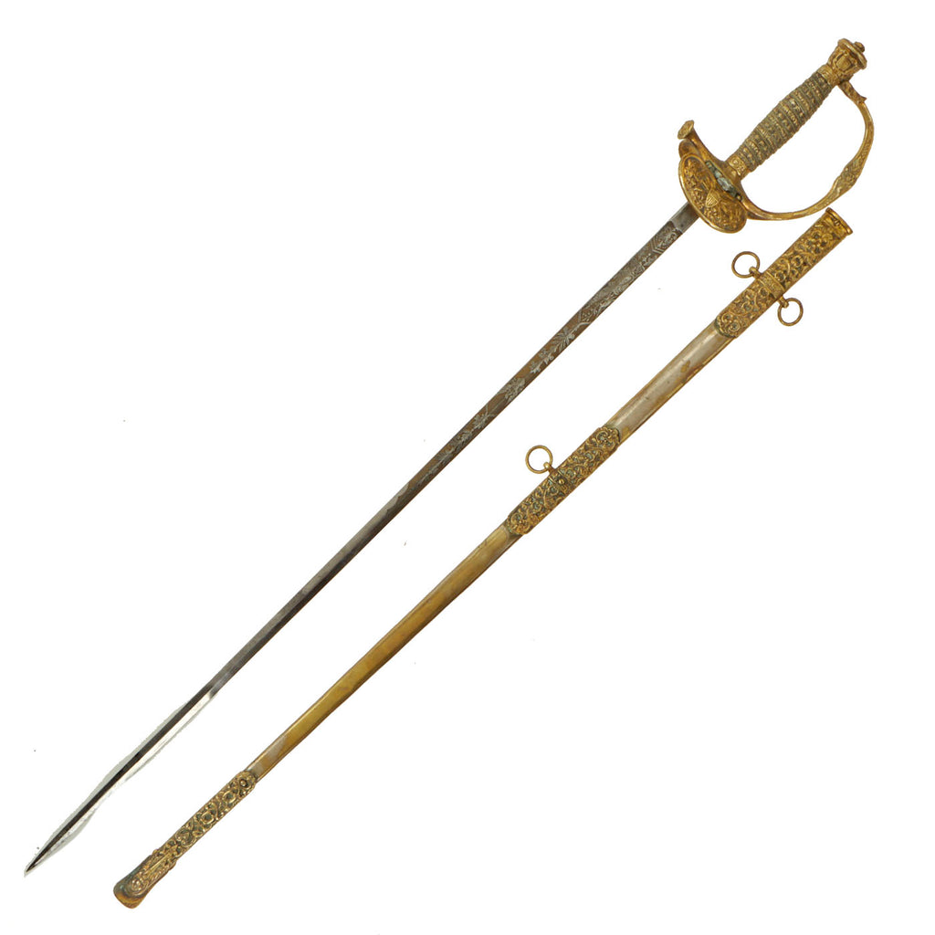 Original U.S. Exquisite G.A.R. Presentation M1860 Army Staff and Field ...
