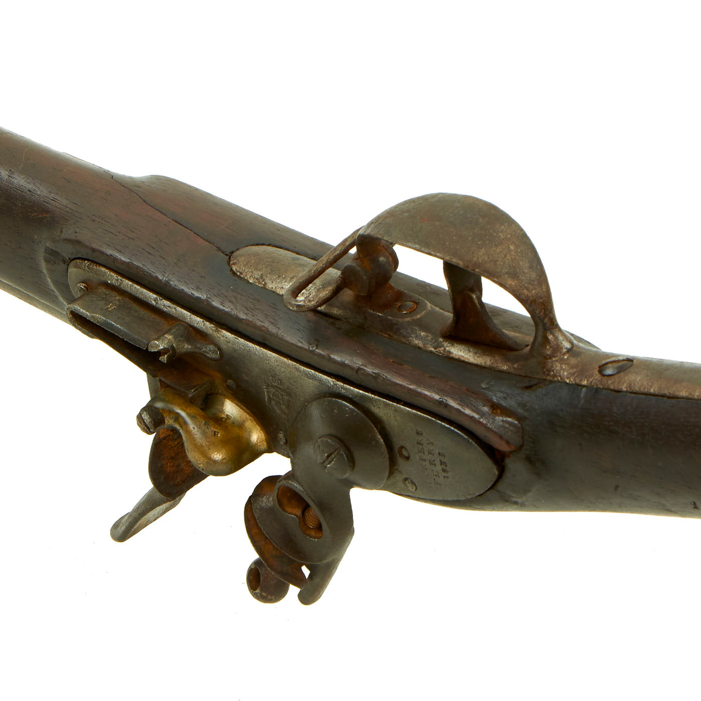 Original U.S. Springfield Model 1835 Flintlock Musket by Harpers Ferry ...