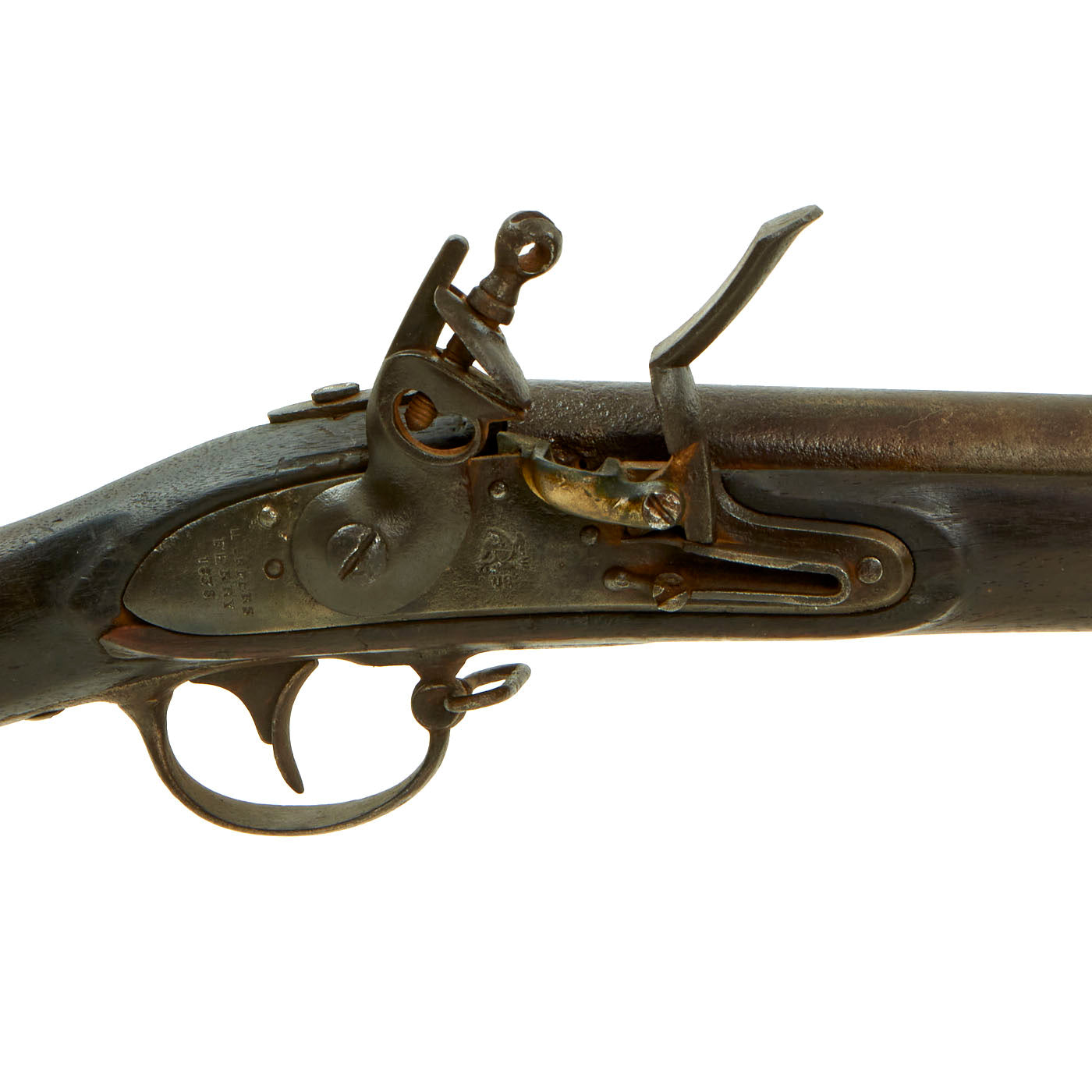 Original U.S. Springfield Model 1835 Flintlock Musket by Harpers Ferry ...