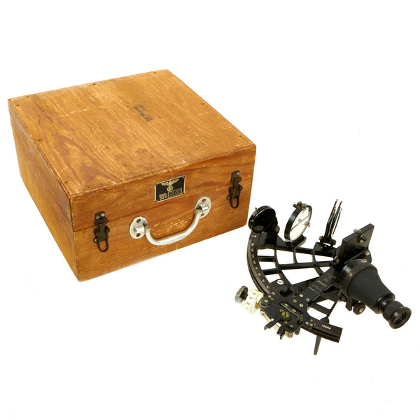 Original German WWII German Kriegsmarine Navy Sextant by C. Plath with ...