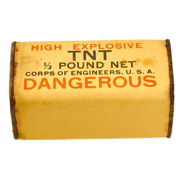 Original U.S. WWII Corps of Engineers High Explosive TNT 1/2 Pound Blo ...