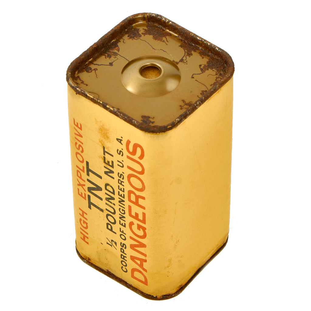 Original U.S. WWII Corps of Engineers High Explosive TNT 1/2 Pound Blo ...