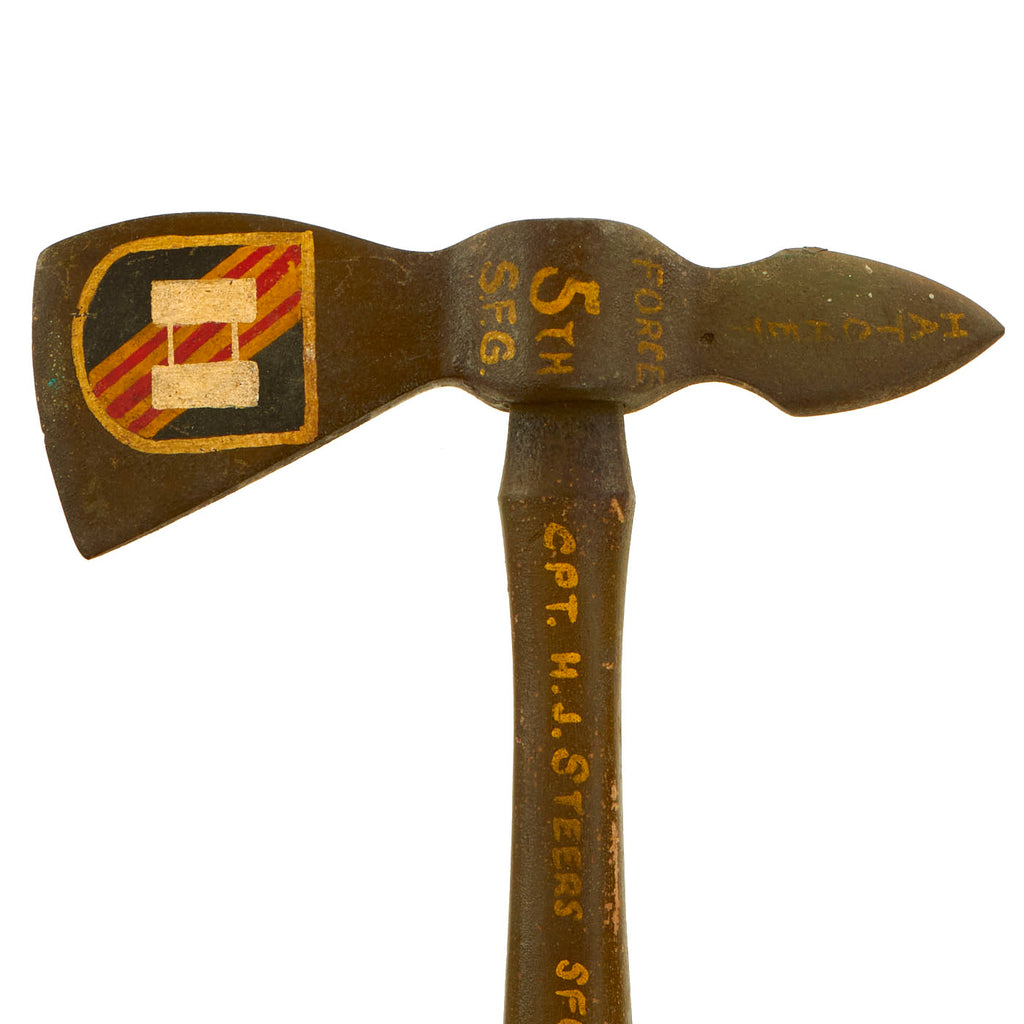 Original U.S. Vietnam War Named 5th Special Forces Group Souvenir Hatc ...