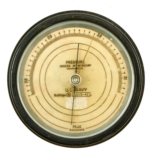 Original U.S. WWII US Navy Compensated Barometer by Friez, Baltimore ...
