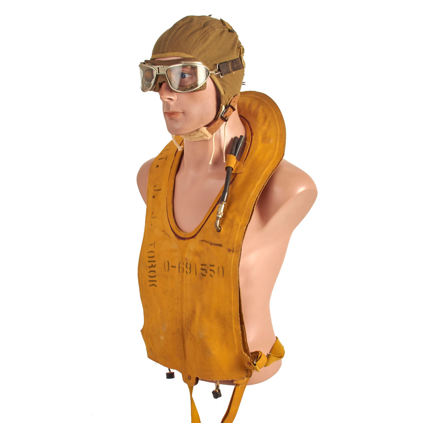 Original U.S. WWII USAAF Named Mae West Pneumatic Life Vest With USNR ...