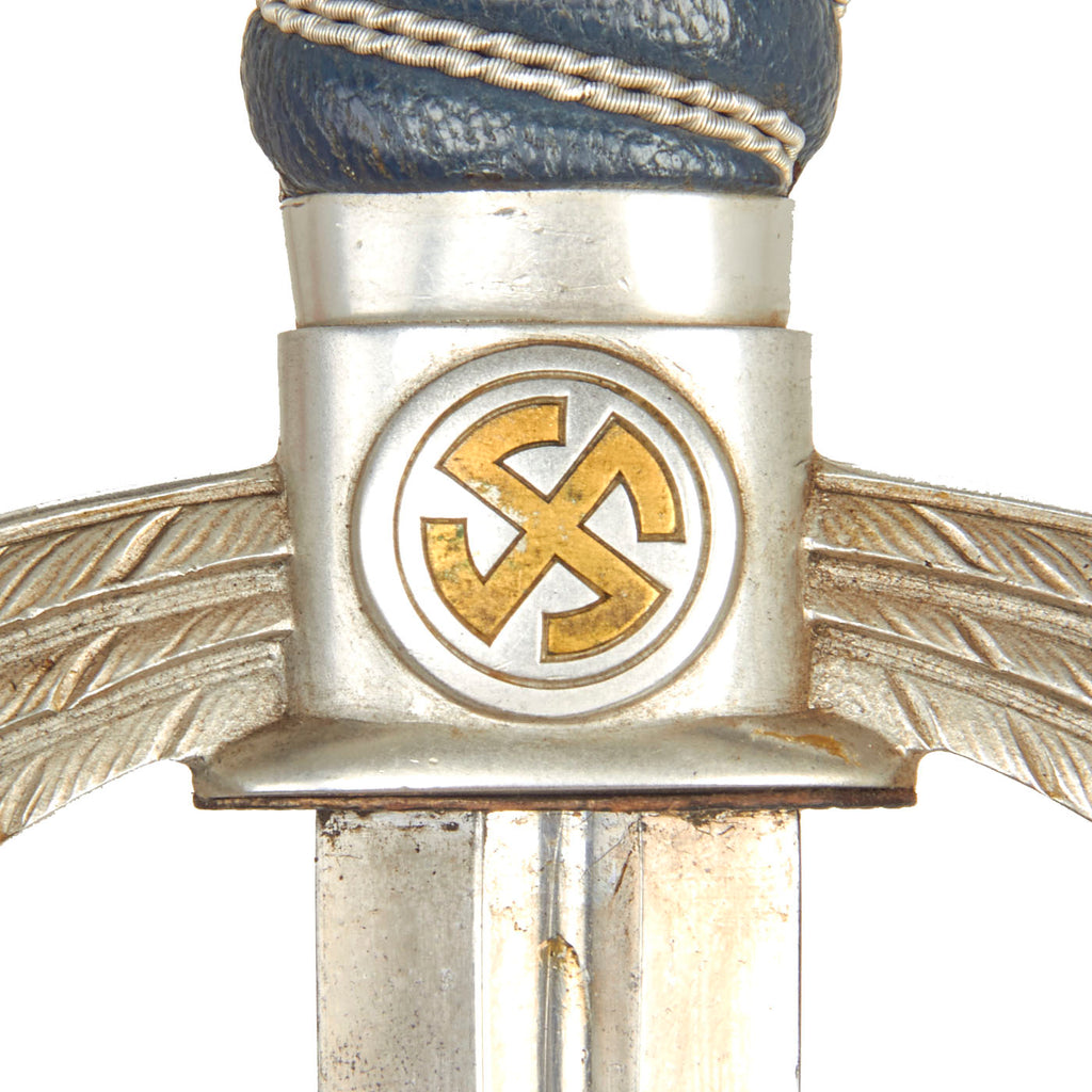 Original German WWII Aluminum Fitted Luftwaffe Officer Sword by SMF wi ...