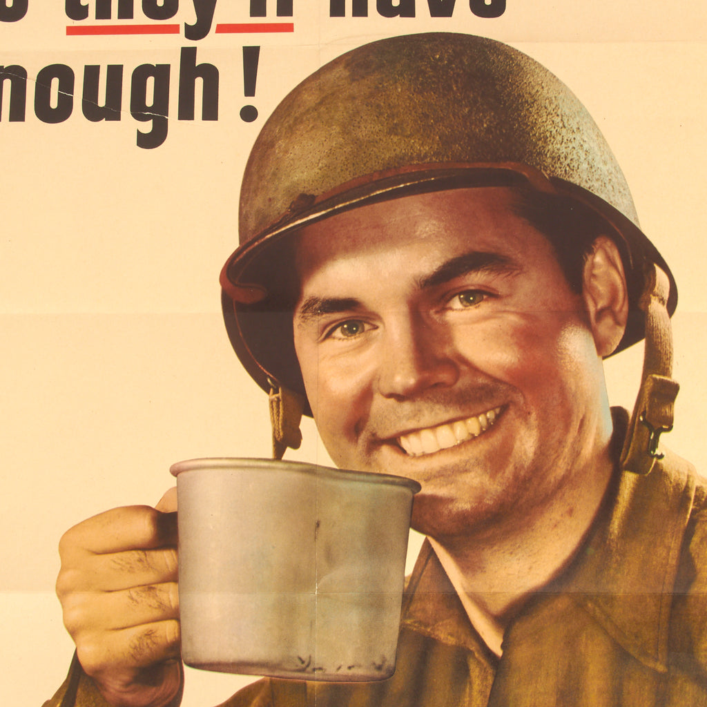 Original U.S. WWII Rationing Propaganda Poster “Do with less” WITH Ori ...