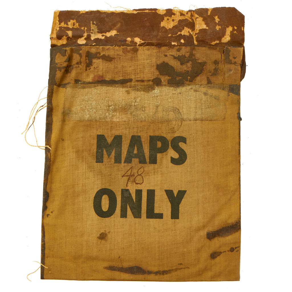 Original U.S. WWII 1943 Color Silk “Escape Map” With “Maps Only” Pouch ...