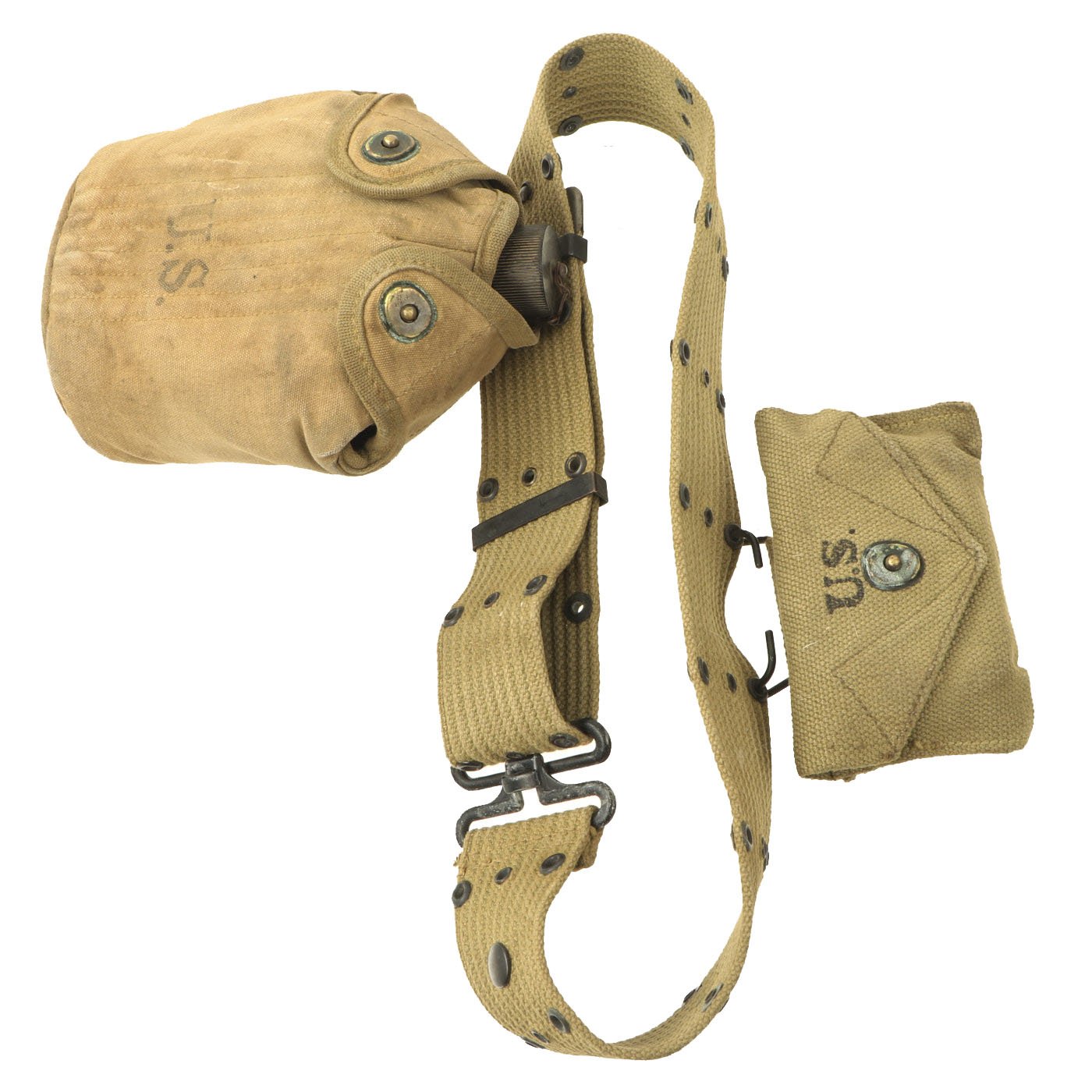 Original U.S. WWII Officer M1936 Pistol Belt, M1911 Holster, Magazine ...