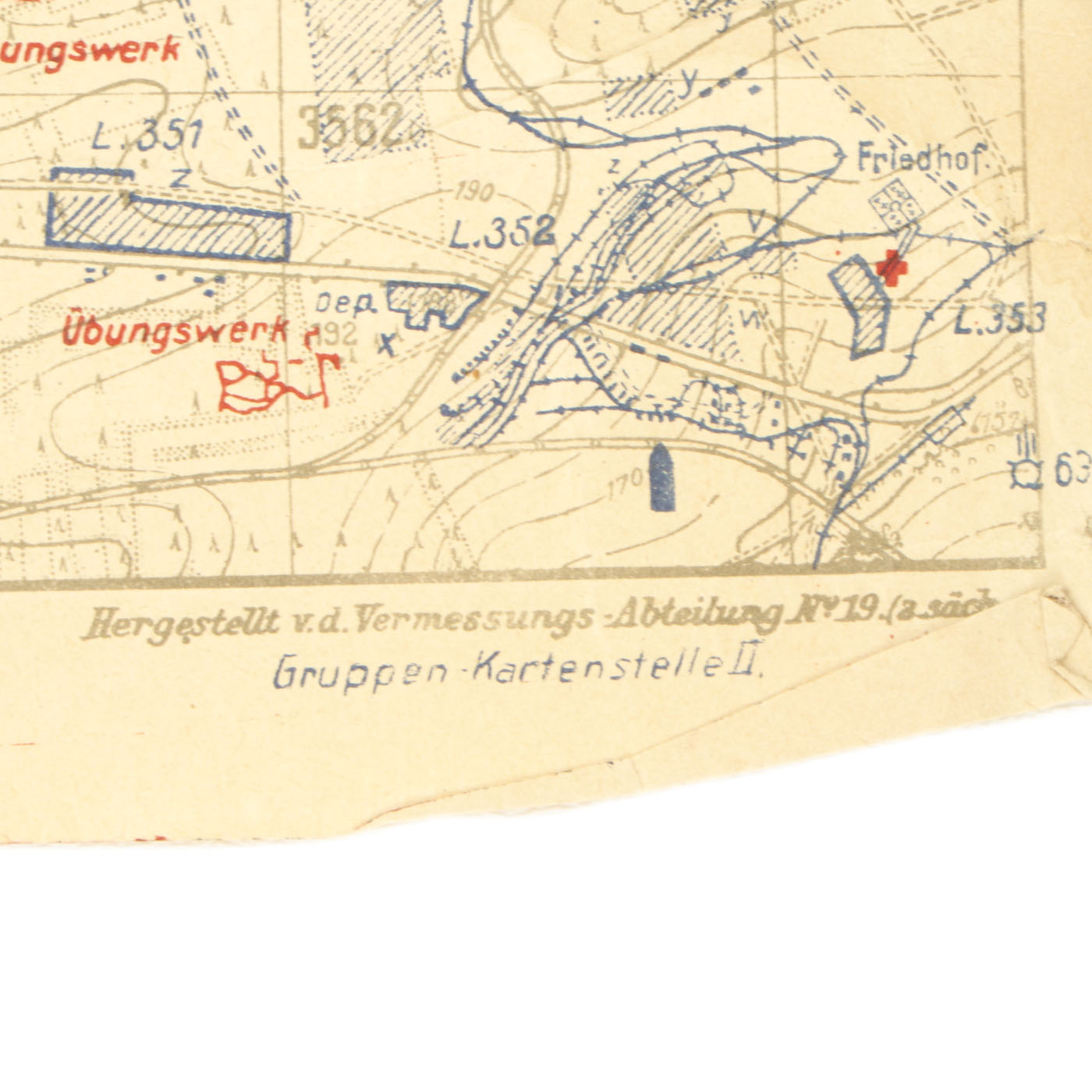 Original German WWI & WWII Military Map Collection - 4 Maps ...
