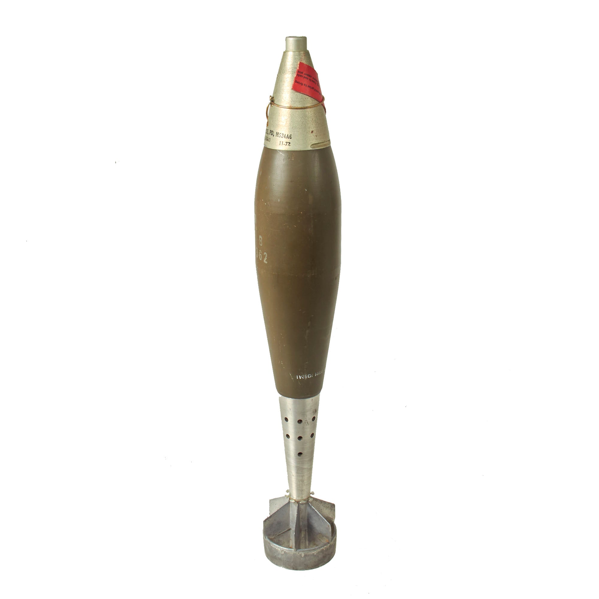 Original U.S. Vietnam War Inert M362A1 HE 81mm Mortar Round - Dated 19 ...