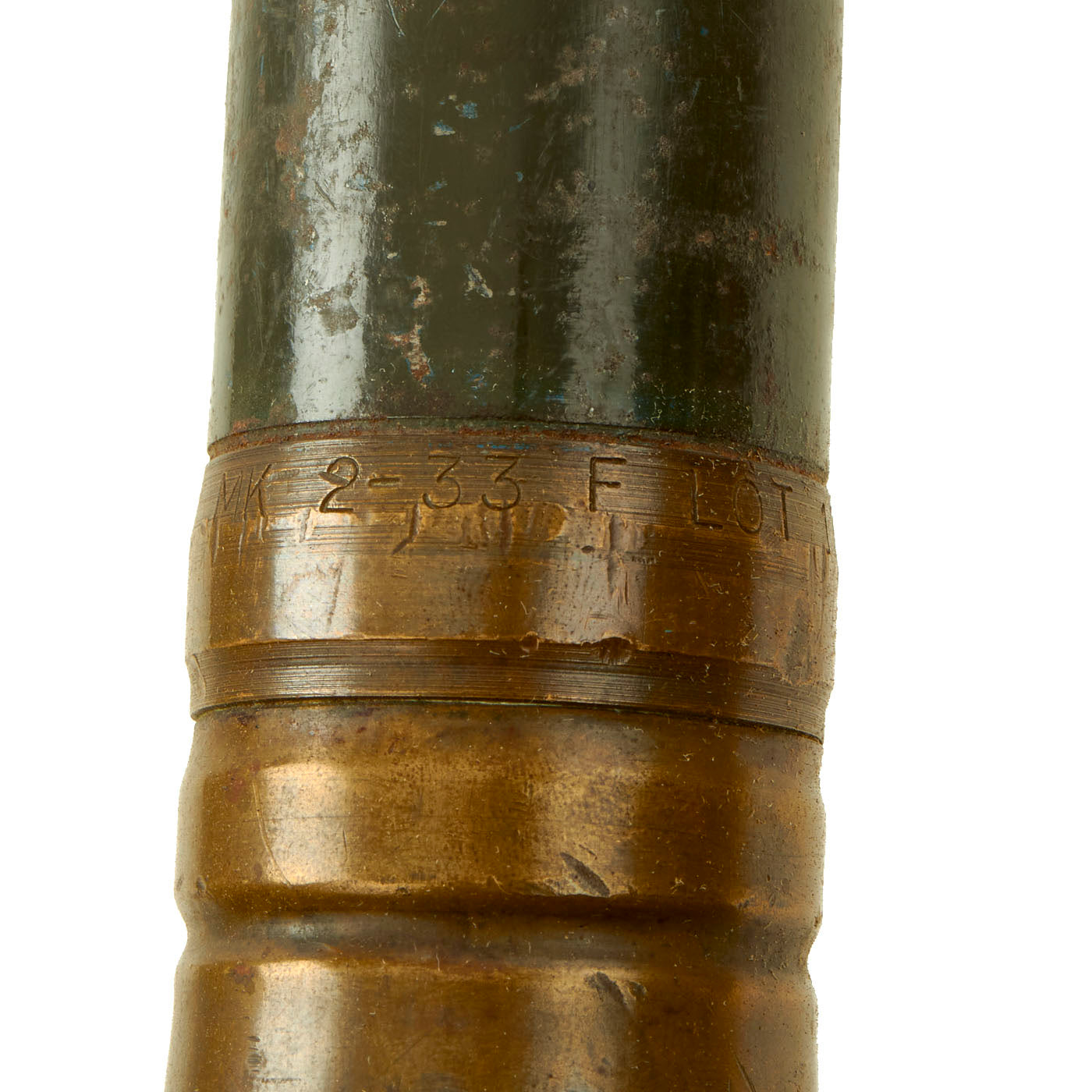 Original U.S. WWII Inert 40mm M25 US Army Issue Bofors Gun Dummy Round ...