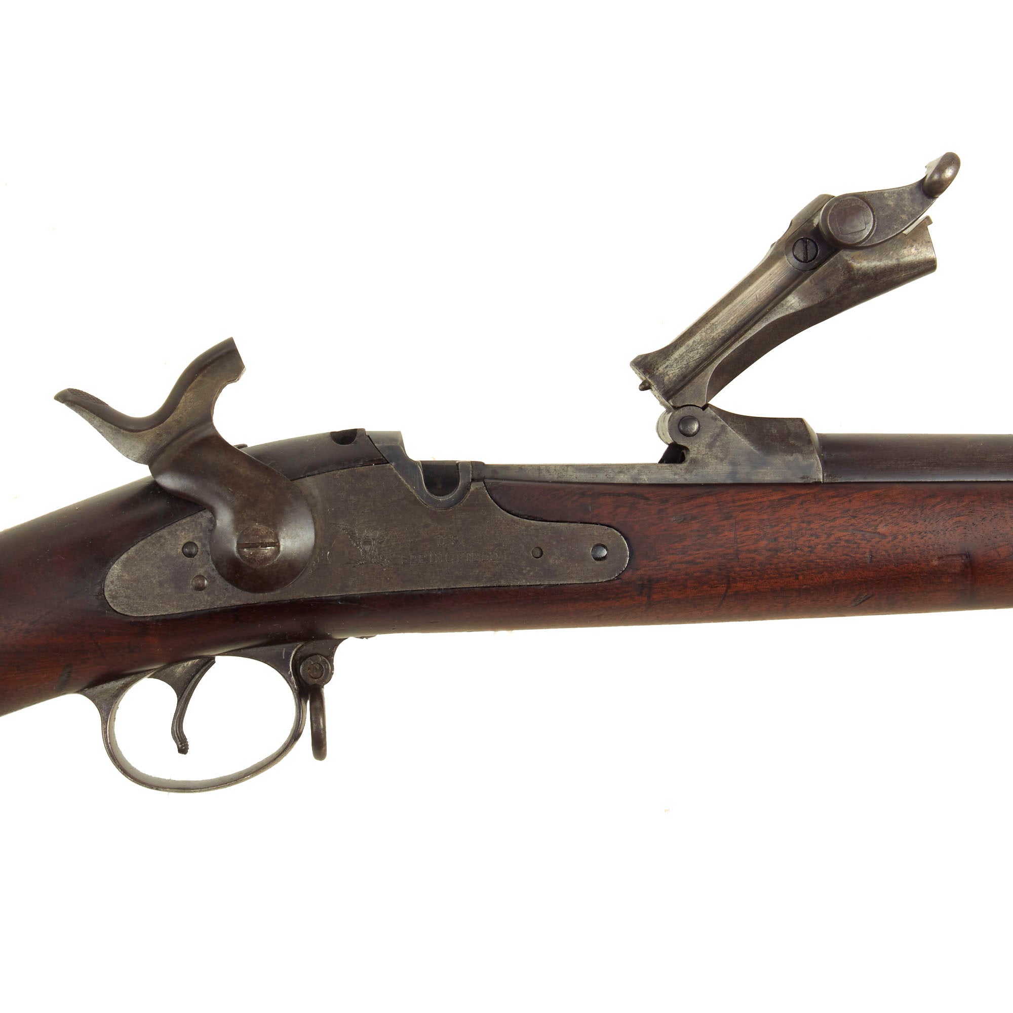 Original U.S. Springfield Trapdoor Model 1884 Round Rod Bayonet Sharps ...