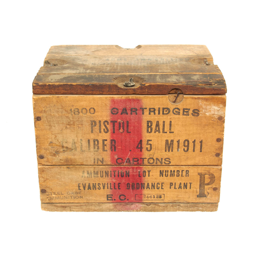 Original U.S. WWII Colt M1911 .45 ACP 1800 Cartridge Wooden Ammunition ...