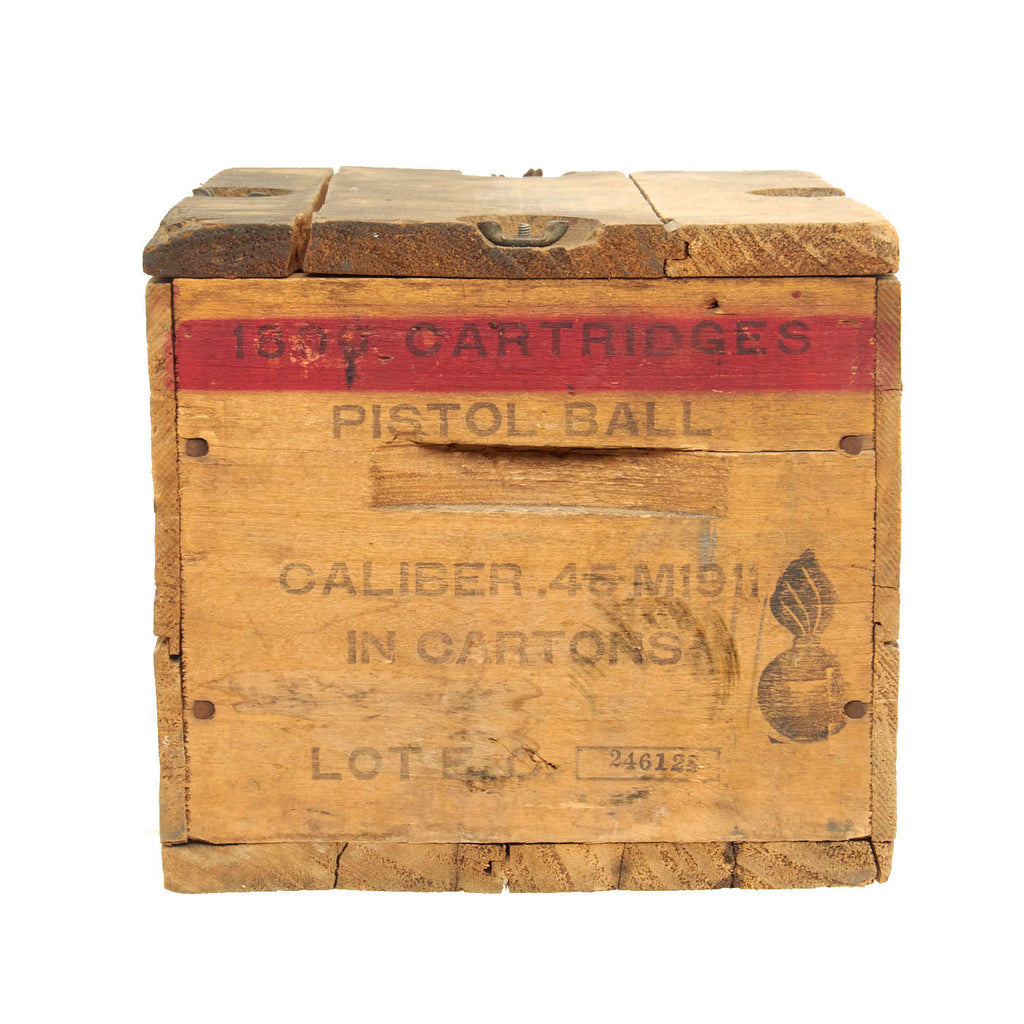 Original U.S. WWII Colt M1911 .45 ACP 1800 Cartridge Wooden Ammunition ...