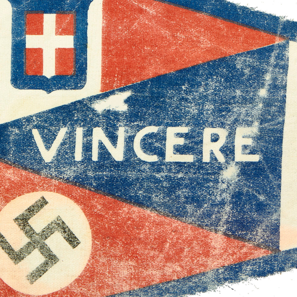 Original Italian WWII Axis Powers Friendship Pennant - Italian, German ...