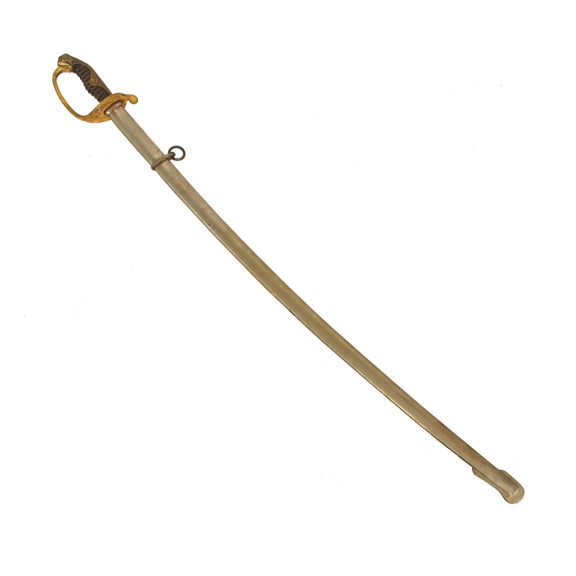 Original WWII Imperial Japanese Army Type 19 Kyu-Gunto Nickel Plated P ...