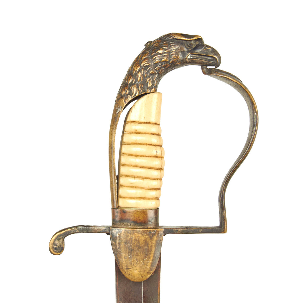 Original U.S. Mexican-American War Era Etched Officer's Eagle Head Swo ...