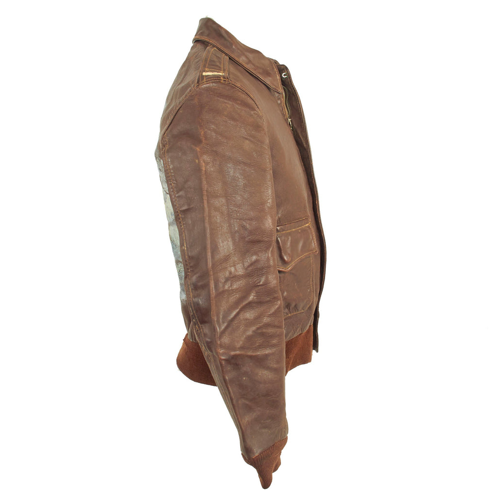 Original U.S. WWII 8th Air Force Painted A-2 Leather Flight Jacket - 4 ...