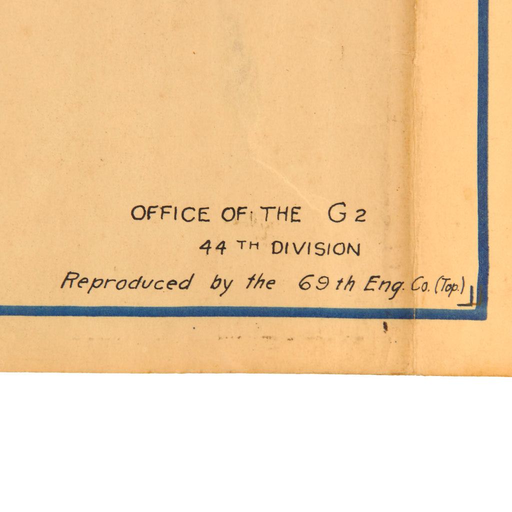 Original U.S. WWII 44th Infantry Division G-2 Intelligence Section Mad ...