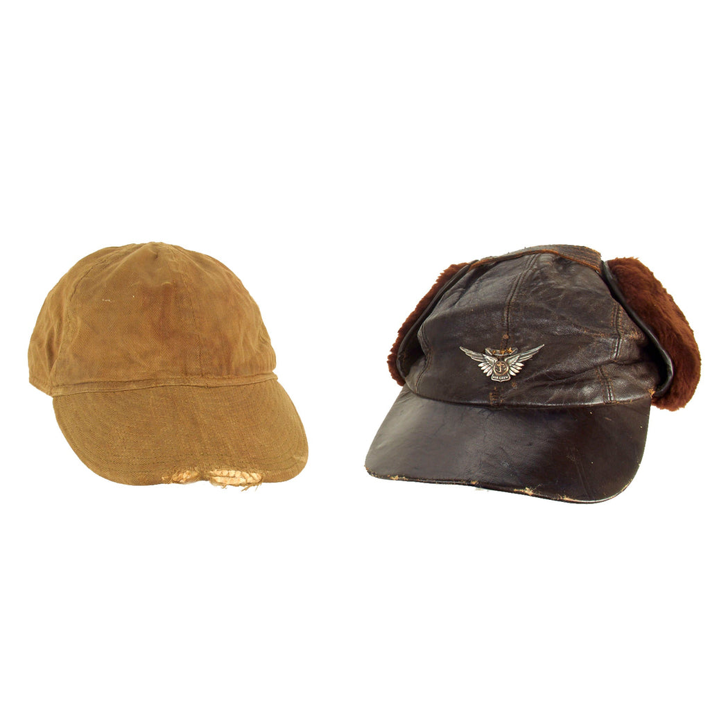 Original U.S. WWII USAAF British Made B-2 Style Winter Flying Cap With ...