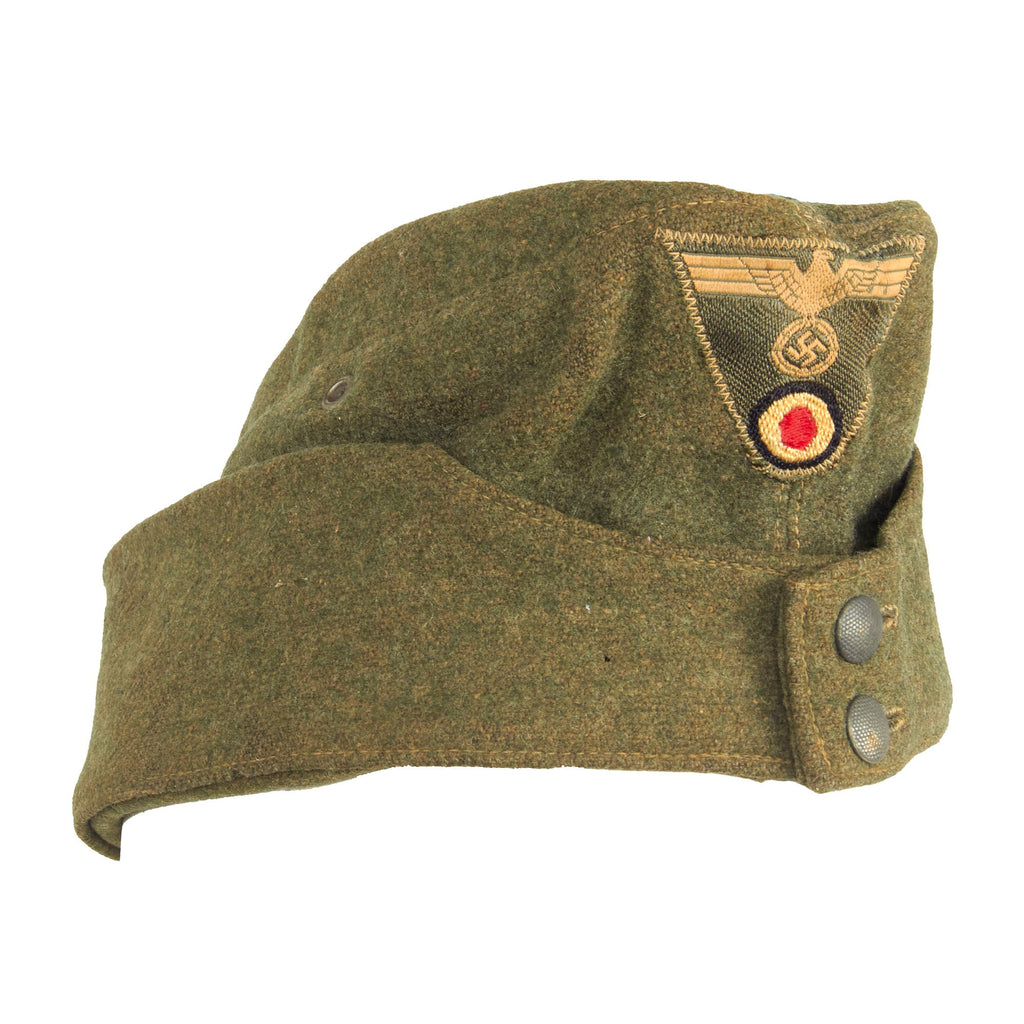 Original German WWII Heer Army EM-NCO Schiffchen M42 Overseas Cap by M ...
