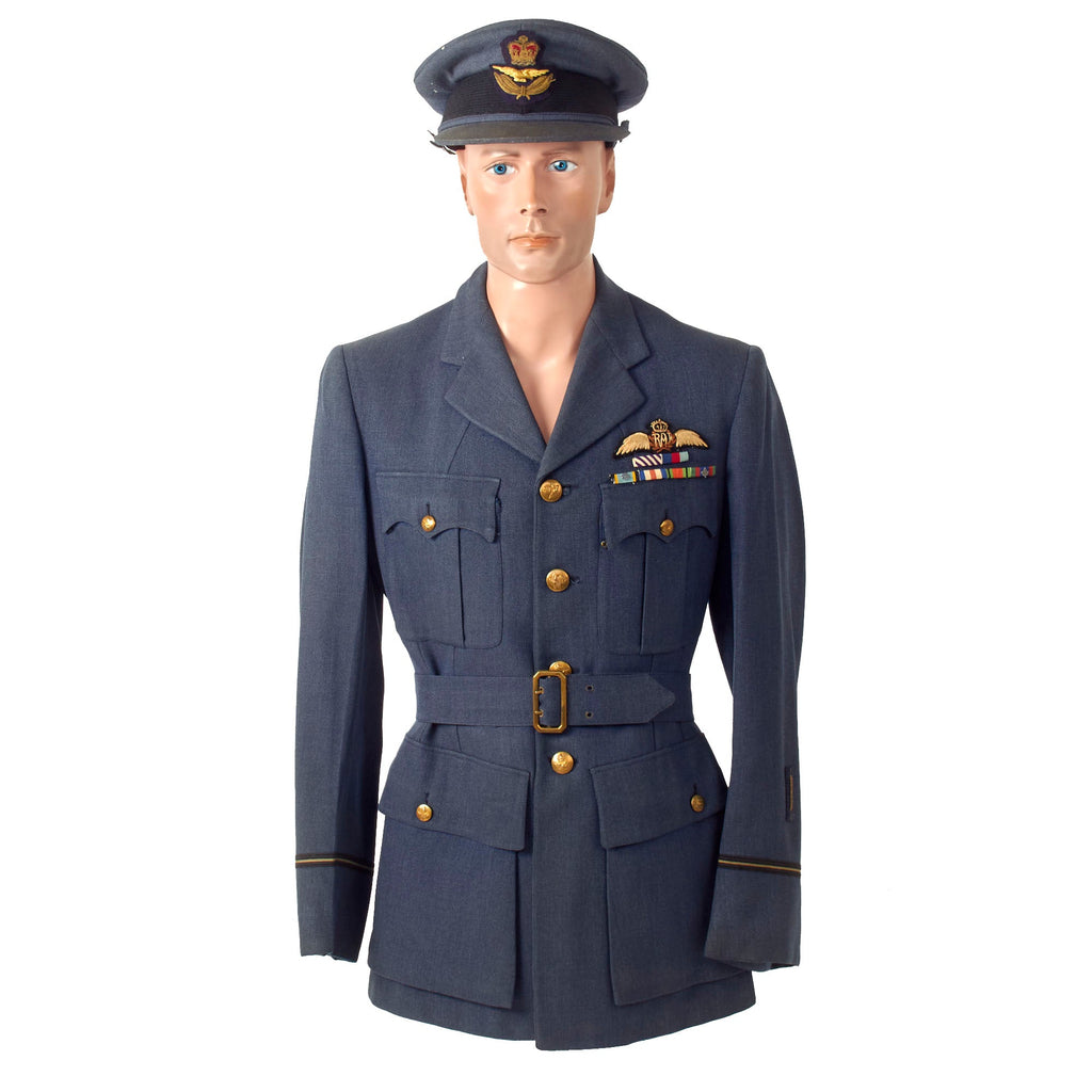 Original British WWII RAF RCAF Air Force Uniform Set With Visor For DF ...