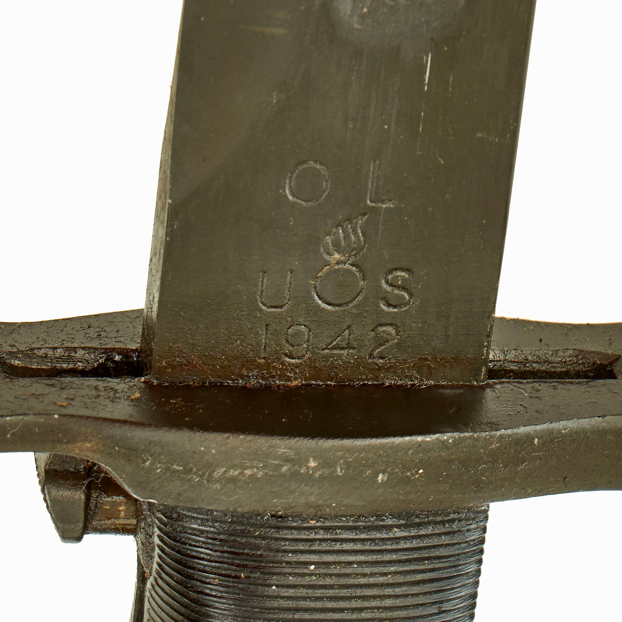Original U.S. WWII M1942 16" Garand Rifle Bayonet by Oneida Limited wi ...