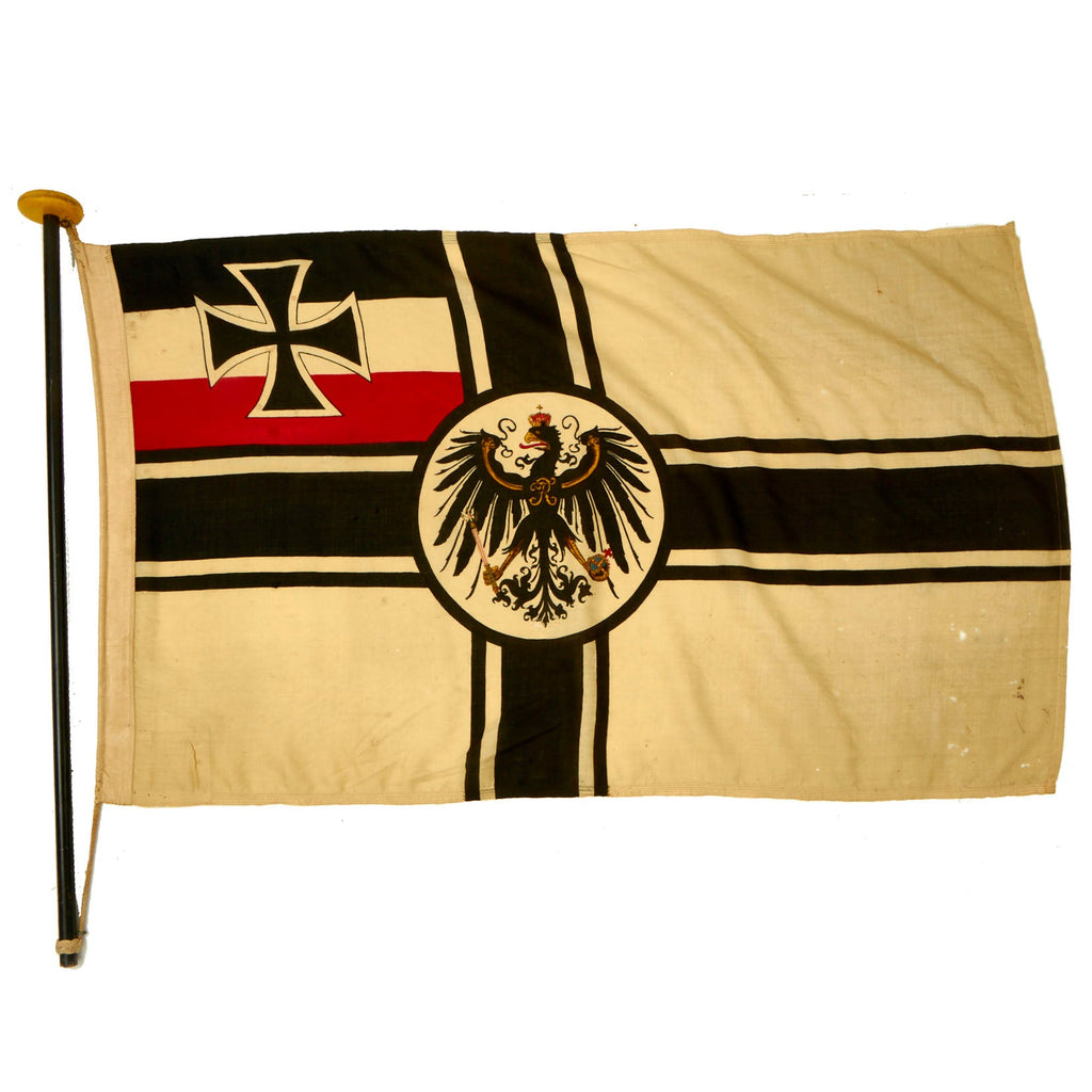 Original Imperial German WWI Kaiserliche Marine 3’x5’ Reichskriegsflag ...