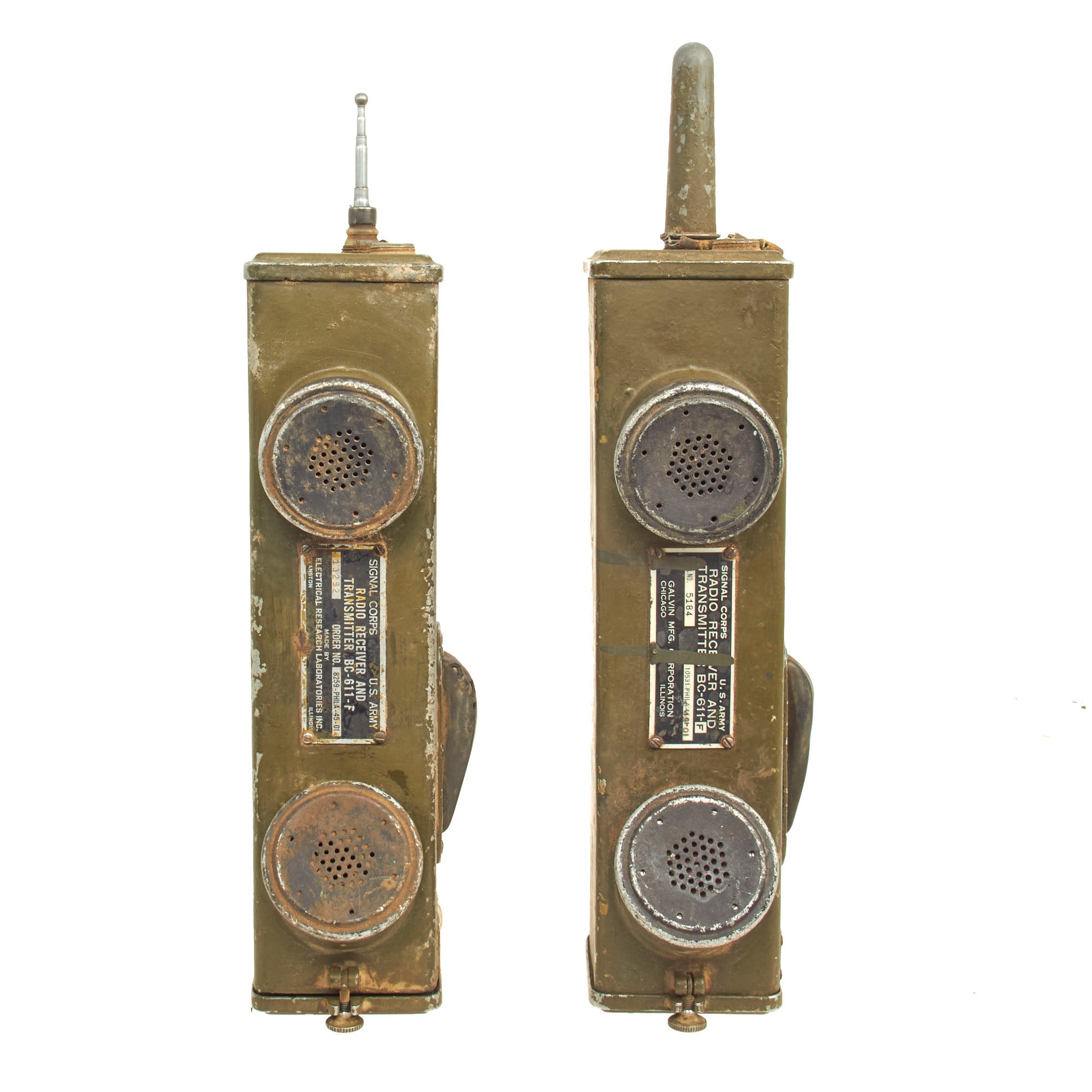 Original U.S. WWII Handie Talkie SCR-536 Radio Transceiver - Set of 2 ...