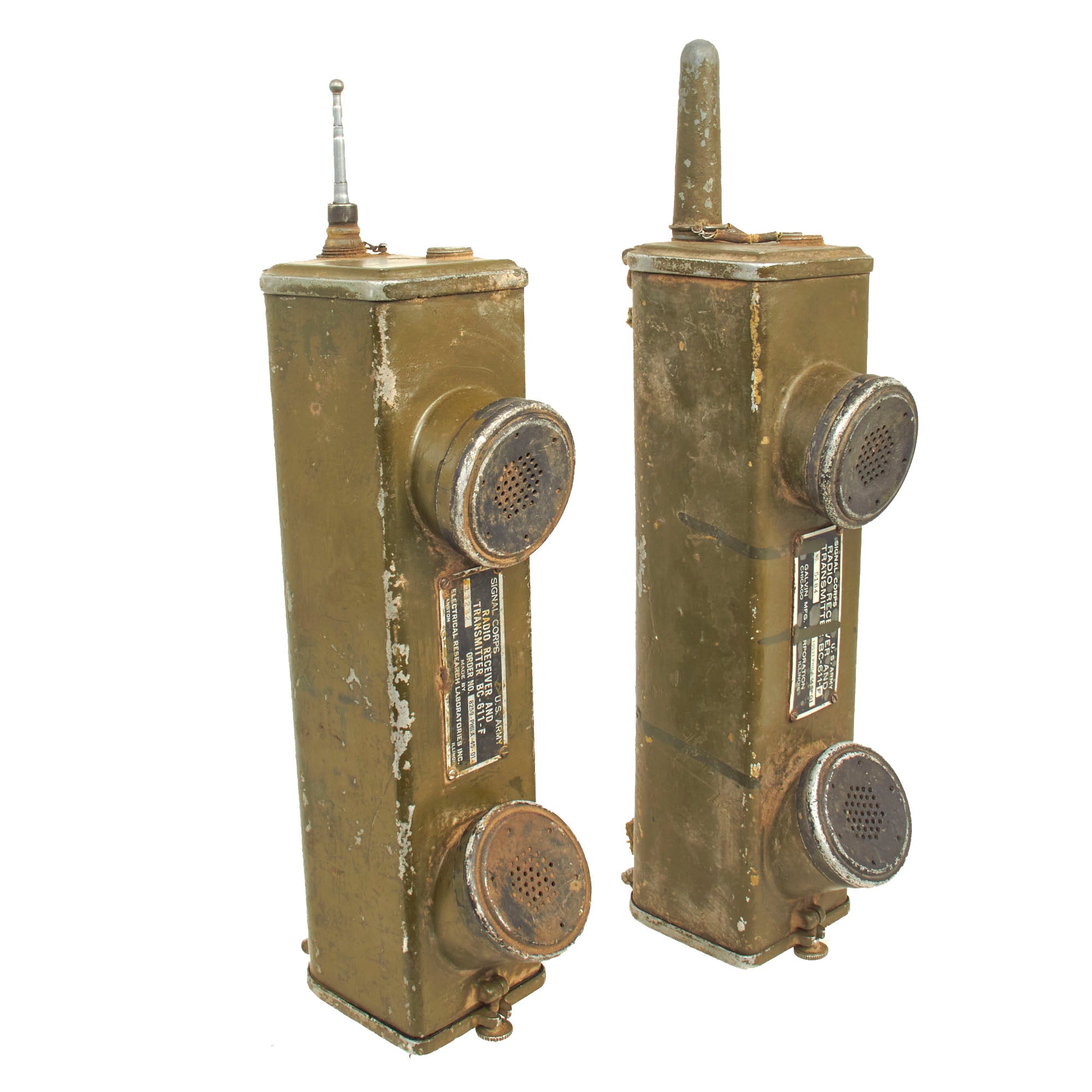 Original U.S. WWII Handie Talkie SCR-536 Radio Transceiver - Set of 2 ...