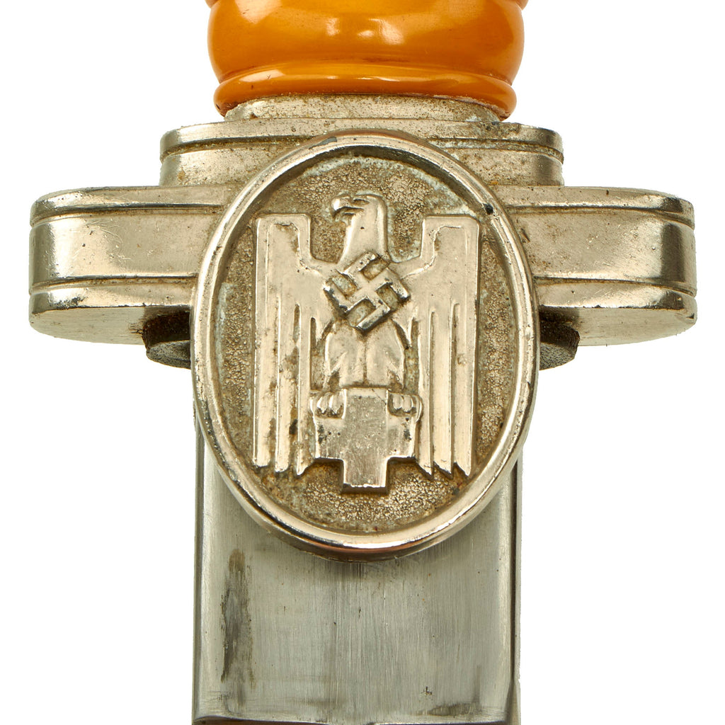Original German WWII DRK Red Cross Officer's Dagger with Scabbard - De ...