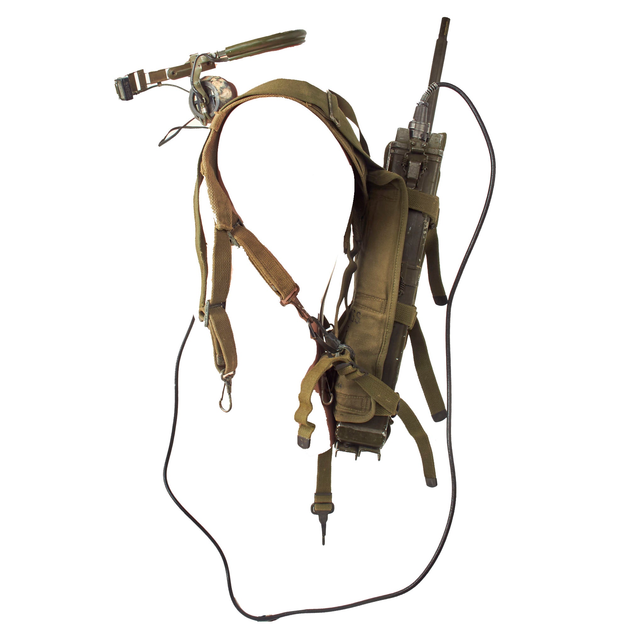 Original U.S. Korean & Vietnam War RT-176 AN/PRC-10 Backpack Radio Rig ...